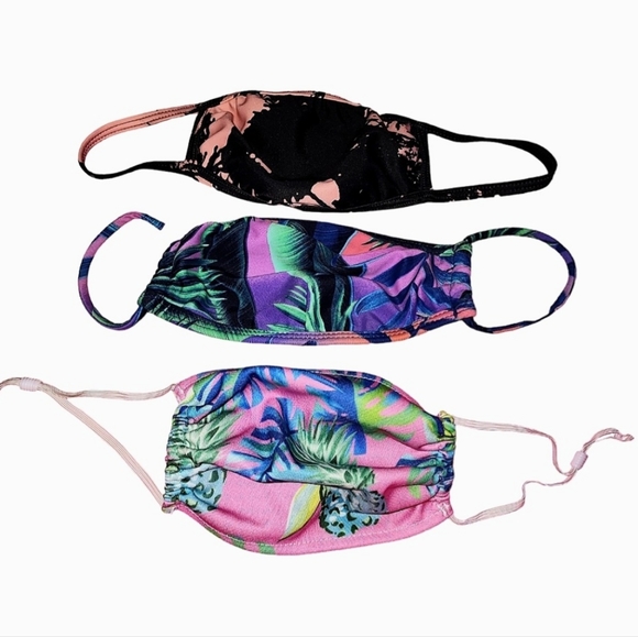 unbranded | Accessories | Tropical Print Face Mask Bundle | Poshmark
